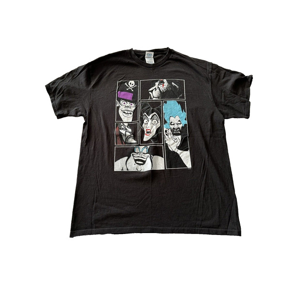 Disney Delta Tag | Shirts | Disney Delta Tag Villains Black Front ...